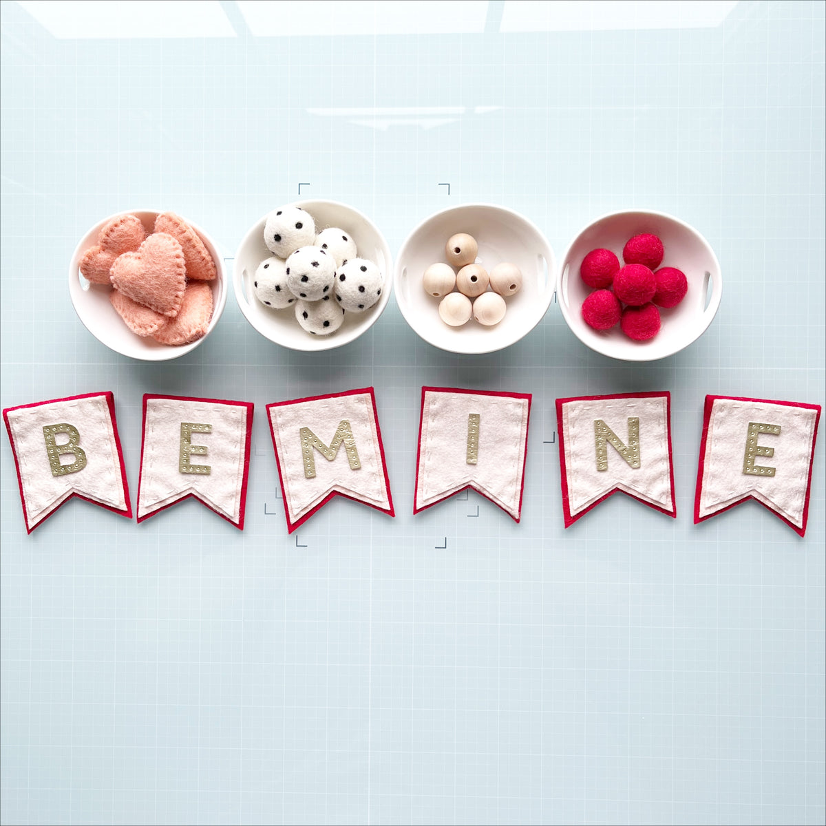 Felt Banner Garland Craft Kit | Be Mine – Heartgrooves Handmade